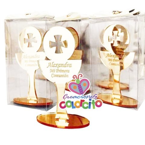 Primera comunión – Cáliz acrílico personalizado | Creaciones Colorcito